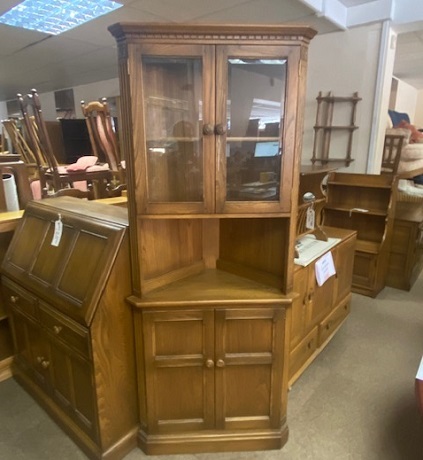 Ercol Golden Dawn 953 Glazed Corner Unit Ref 30102